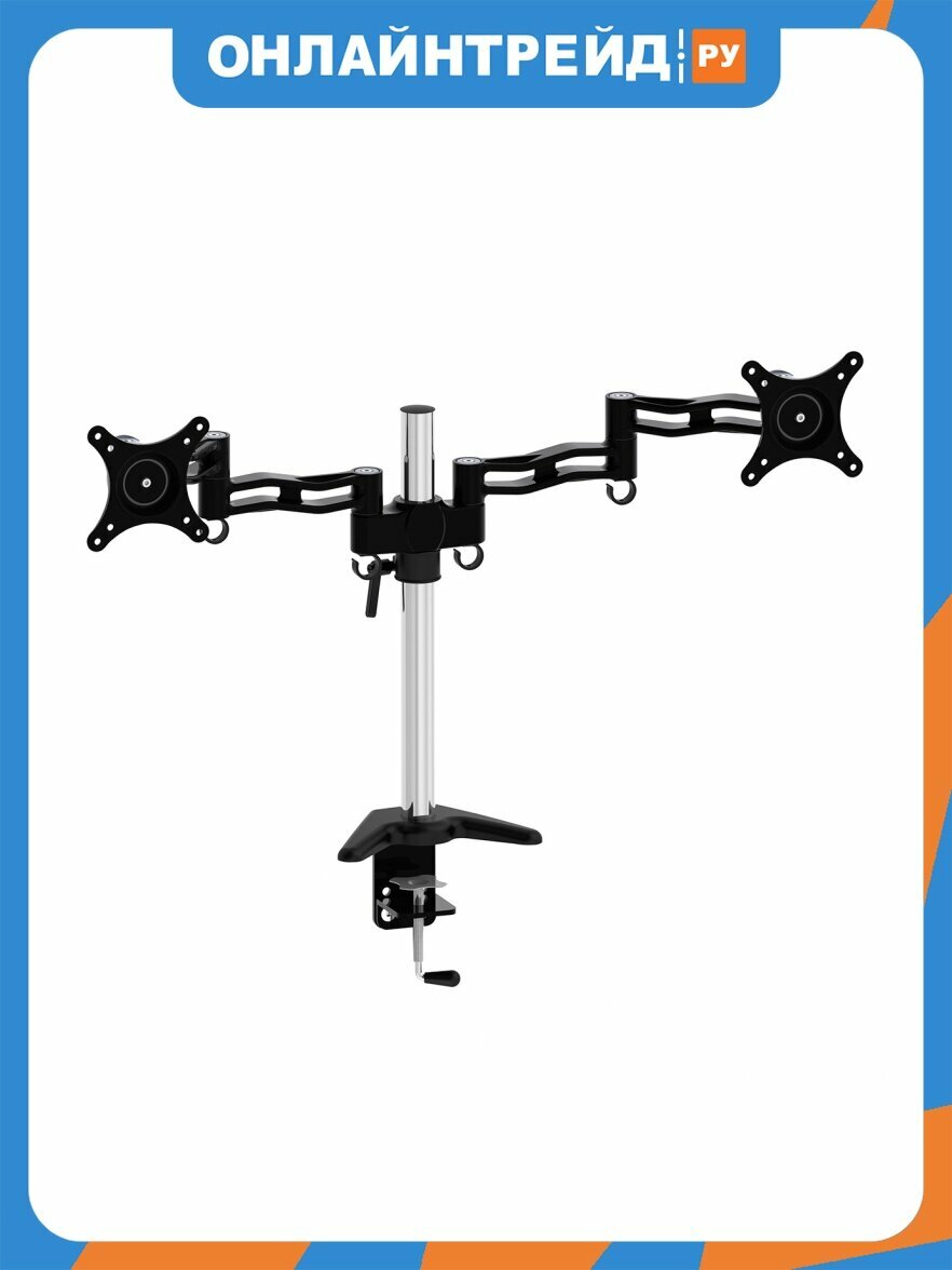 Кронштейн для мониторов Cactus CS-VM-D08-AL серебристый 13"-27" макс.8кг настольный
