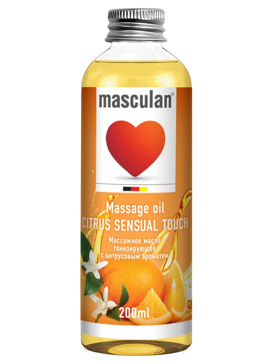 Масло массажное Masculan Маскулан тонизирующее с цитрусовым ароматом 200мл