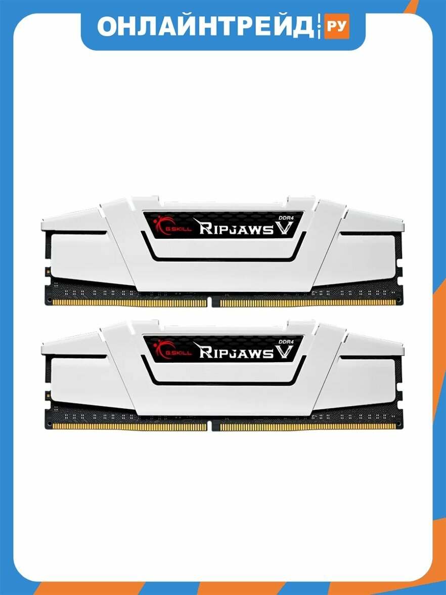 Оперативная память DDR4 G.skill Ripjaws V 32GB (2x16GB) 3600MHz CL18 (18-22-22-42) 1.35V White