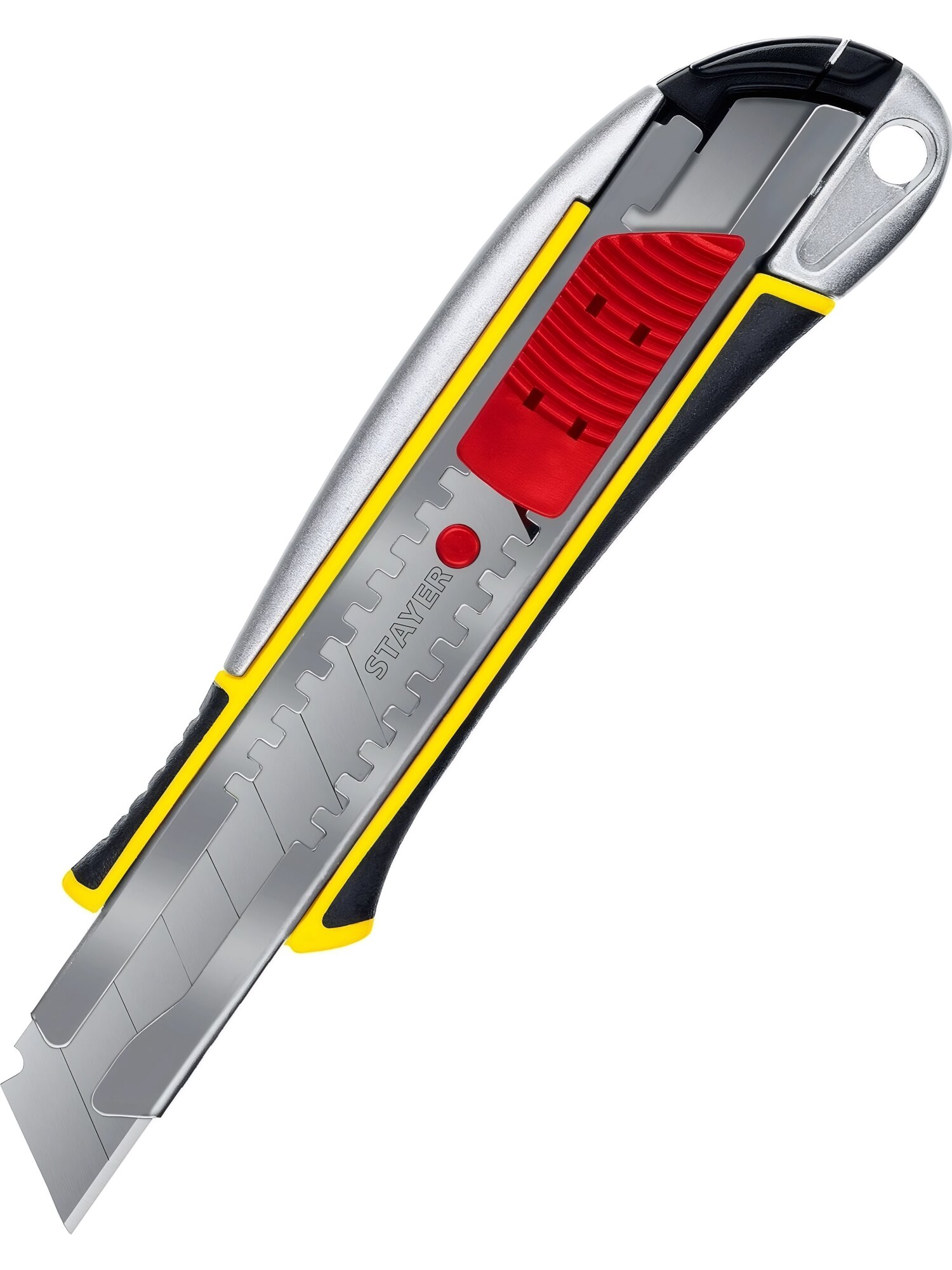 Металлический нож с автостопом Professional STAYER KSM-18A 18 мм