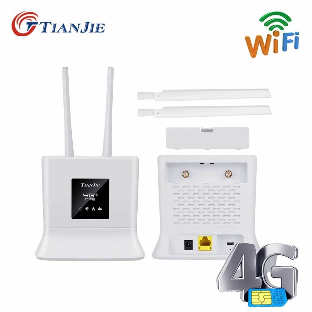 TIANJIE 3G 4G Wi-Fi маршрутизатор Sim-карта CPE модем Съемная антенна высокоскоростной сетевой адаптер