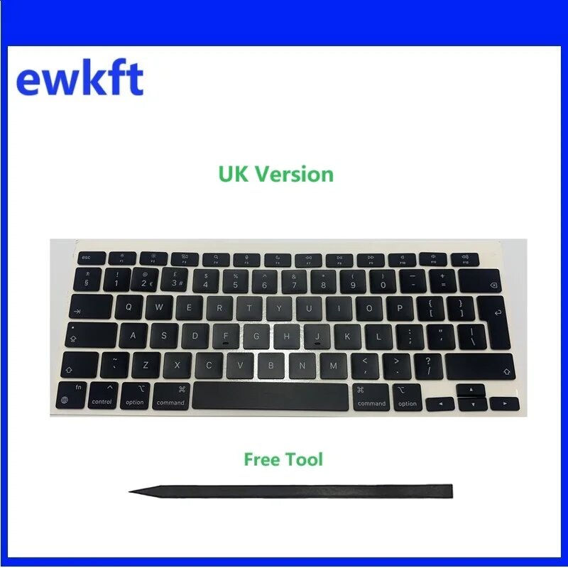 Кейкапы для MacBook Air Retina 13" M1 A2337 Late 2020 ewkft Зеленый, US Layout — фото 1
