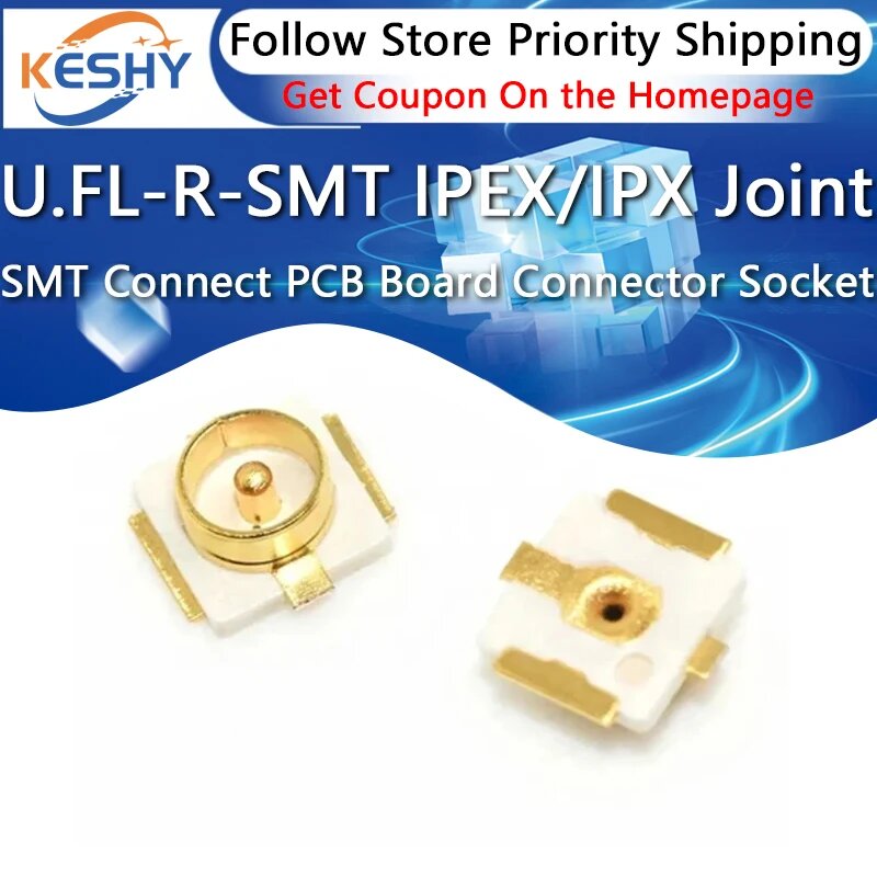 Разъемы U.FL-R-SMT U.FL IPEX/IPX для печатных плат 10 шт.