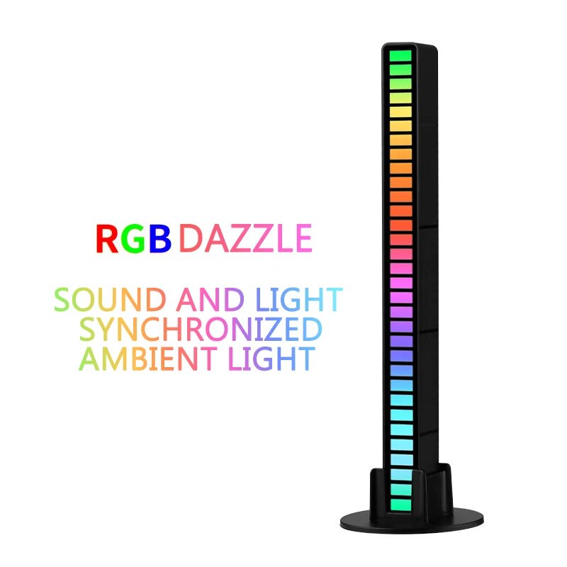 Светодиодная RGB-лента С Голосовым Управлением, Синхронизированная С Музыкой, Для Бара, black, 1pcs