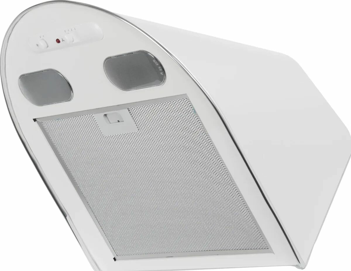 Вытяжка кухонная Elikor Эпсилон 50П-430-П3Л, белый/серебристый, ползунковое управление (841252)