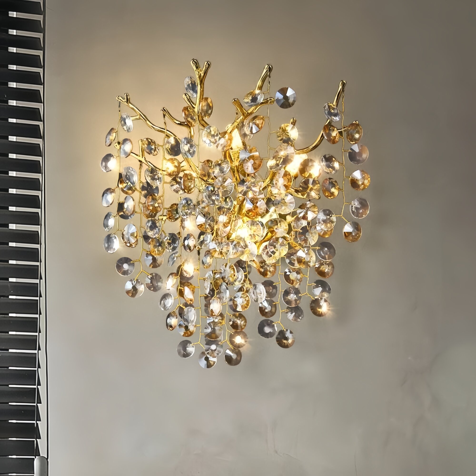 Настенный светильник Nordic RUIXTIPAD WL11 G9 Настенный светильник Gold Crystal Decor LED