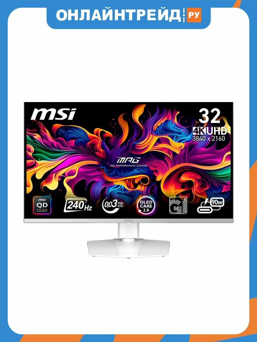 Монитор Msi MPG 321URXW QD-OLED 31.5" White