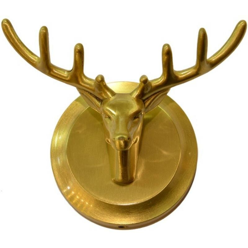 Двойной крючок Bronze de Luxe Виндзор 81152 Олень Бронза