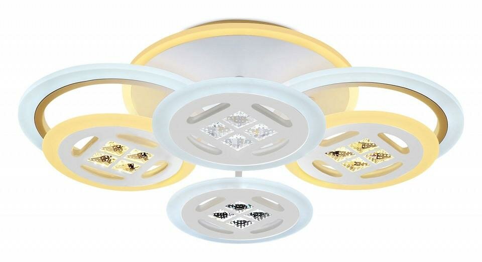 Люстра Ambrella Light FA FA2951 цвет плафона подвески Белый, Прозрачный, цвет арматуры Белый