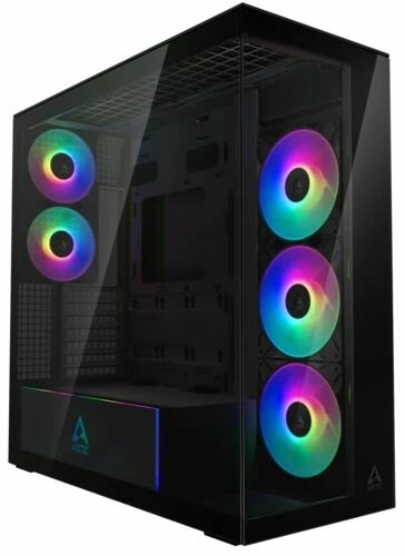 Компьютерный корпус Arctic Xtender Mirror Black (ACPCC00018A) черный - Midi Tower, E-ATX, USB 3.2 Gen 1 Type-A, USB 3.2 Gen 1 Type-C