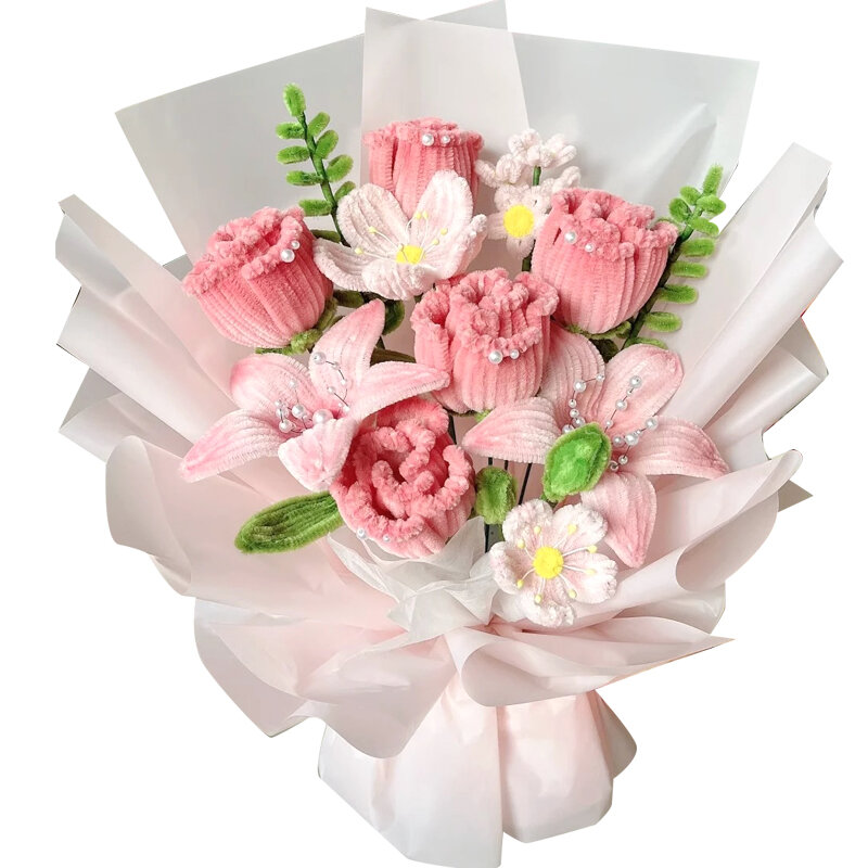 Плюшевая палочка-скрутка унисекс XIONGJUN Букет цветов, Finished Product Bouquet
