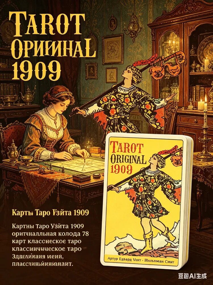 Таро Уэйта классическая колода 78 карт оригинальный дизайн 1909 для гадания обучение таро настольная игра для начинающих