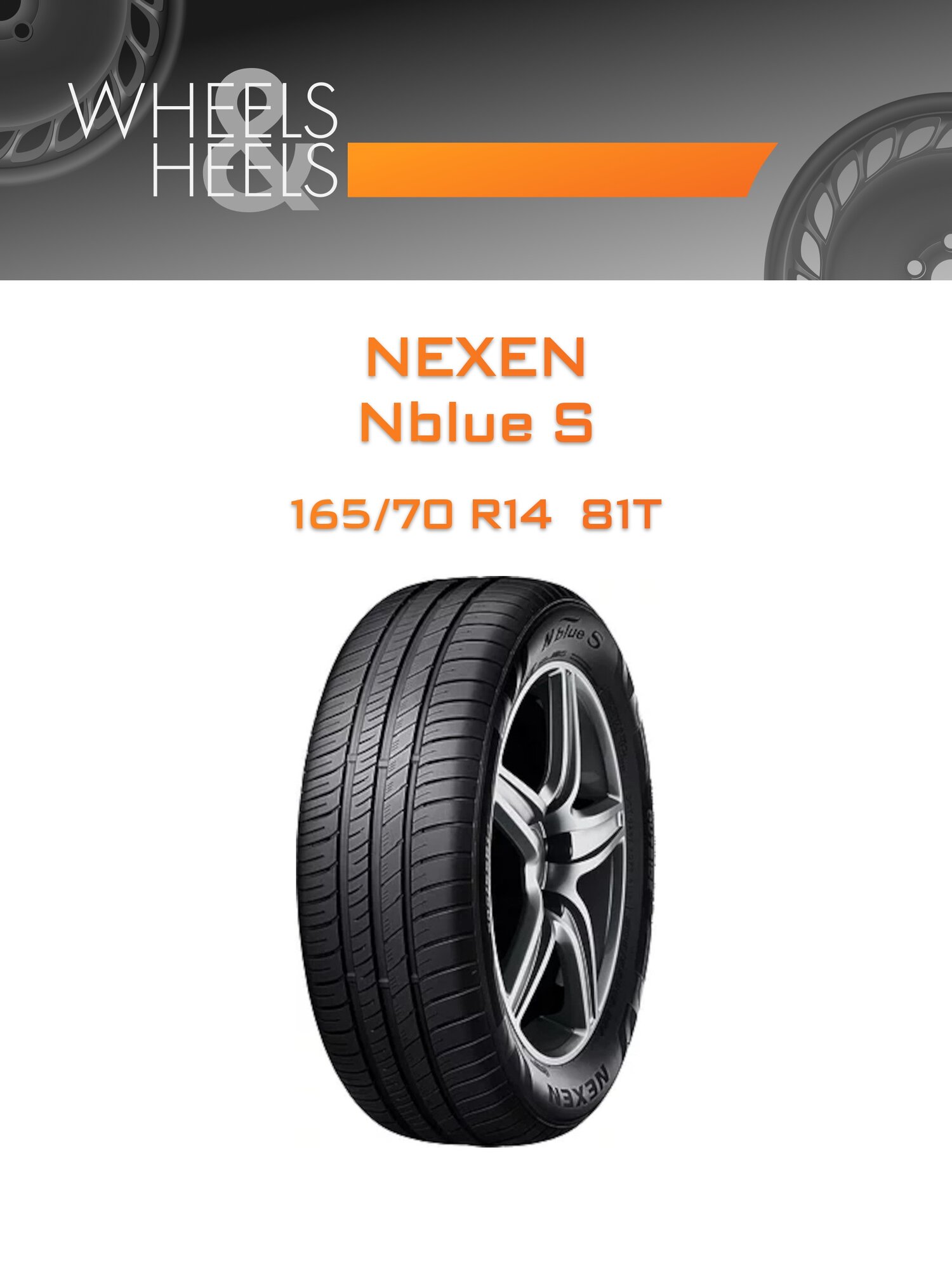 Шина автомобильная Nexen Nblue S 165/70 R14 81T SUMMER, летняя, универсальная