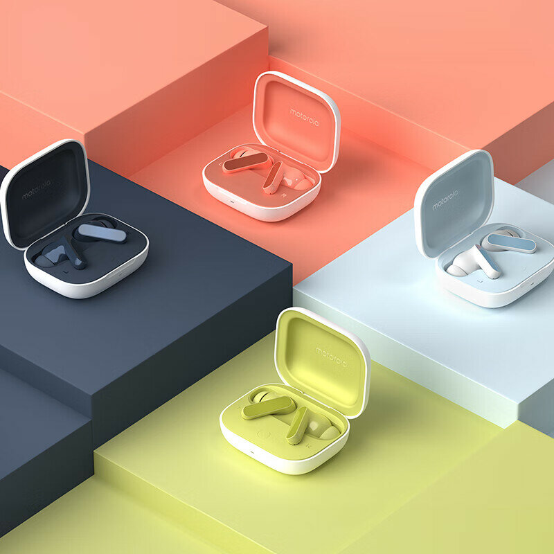Motorola Moto Buds беспроводные наушники с ИИ-шумоподавлением Bluetooth 5.3 для музыки и игр Цвет：Звездная ночь