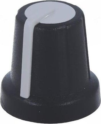 SR Passives GMN-2GY Ручка, миниатюрный, ABS, Диаметр оси 6мм, -16x16мм, черный, 1шт