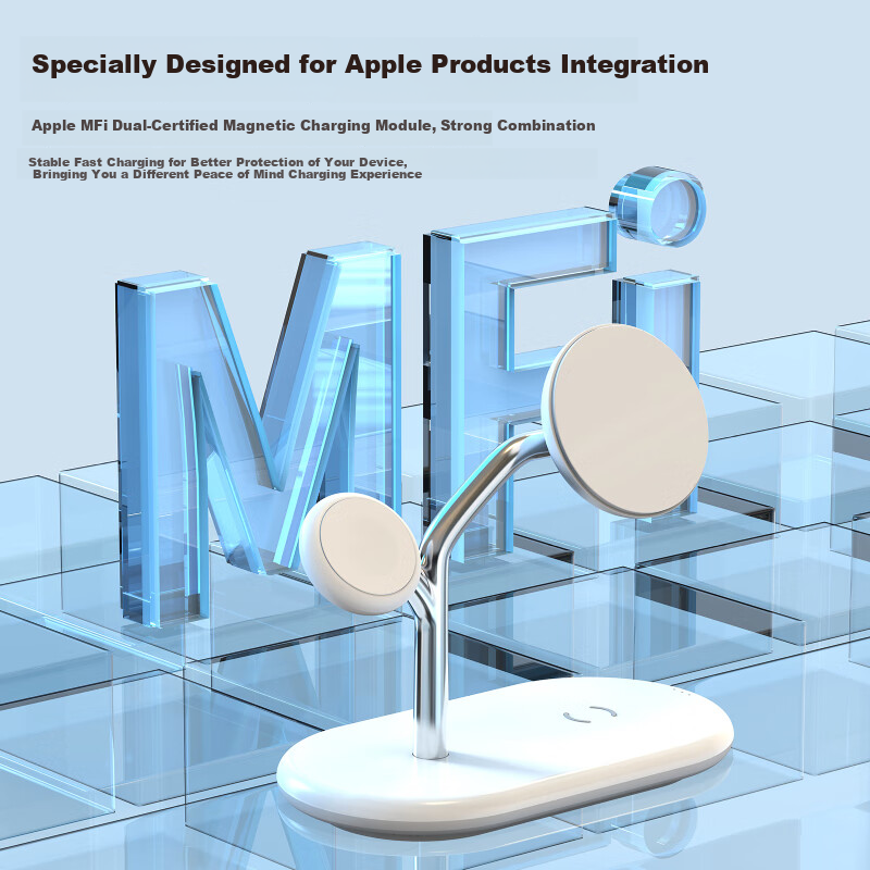 GDGO MagSafe беспроводная зарядка для iPhone 17/16 Pro Max с сертификатом MFi Размер：Дизайн с акцентом на зарядку и