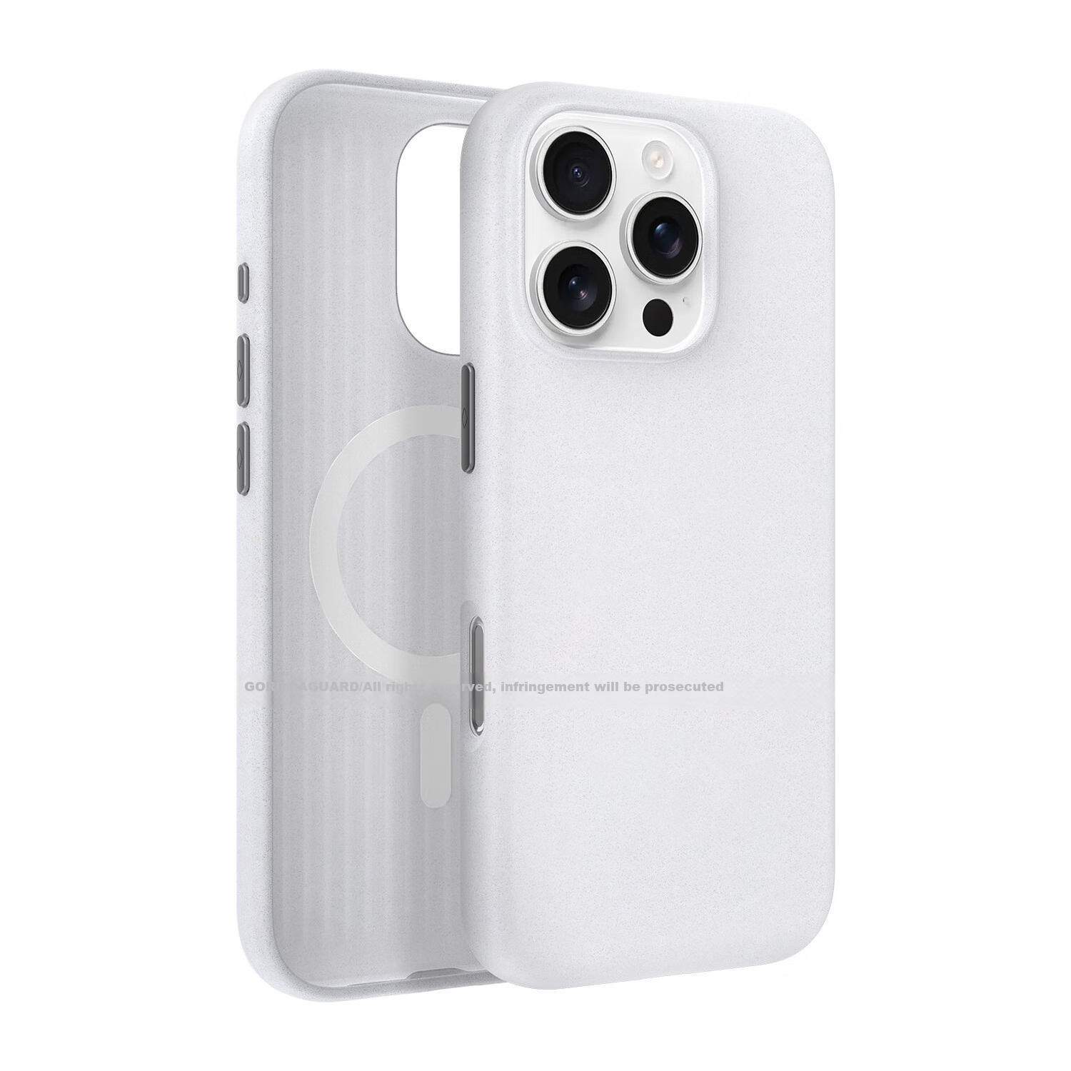 Xingqiuweishi чехол для iPhone 16 Pro с магнитным креплением, кварцевым песком и полным покрытием, с теплоотводом и