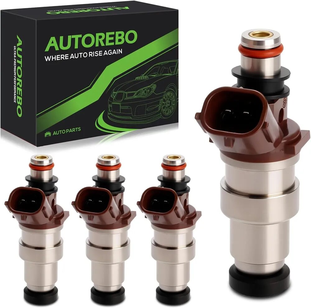 Форсунки FJ1014, комплект из 4 штук, совместимы с Hyundai Sonata, Tucson, Santa Fe, Kia Optima, Sorento, Forte L4 2.4L, электрические/бензиновые. # Замените 353102G300 1581529 35310-2G300 84212366 2