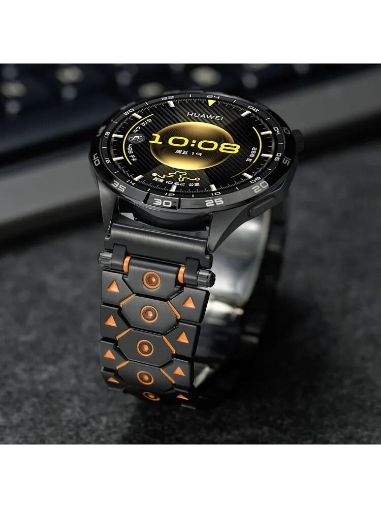 22 мм металлический ремешок для HUAWEI Watch GT 6 5 4 3 5/6PRO 46 мм Runner Ultimate Watch 4/3 Pro из нержавеющей стали складной браслет пряжка