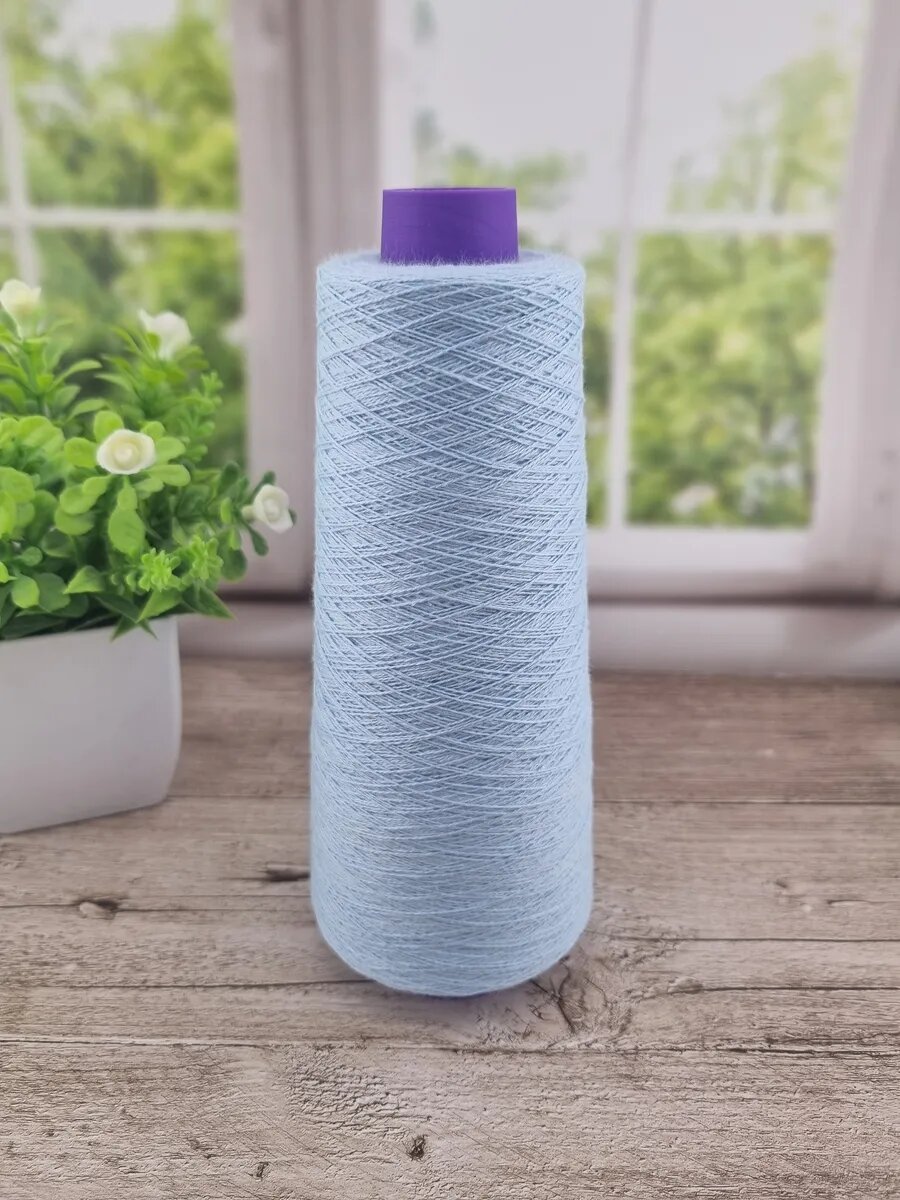 Пряжа 100% хлопок X. Textile, натуральный состав, произведена по итальянским стандартам, 1000м в 100г