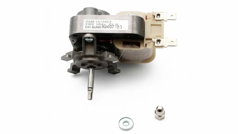 Мотор вентилятора для СВЧ Whirlpool 480120100529, 488000859616 (OSM-15124C2,230V, 50Hz), AMW 5025 IX. Товар уцененный