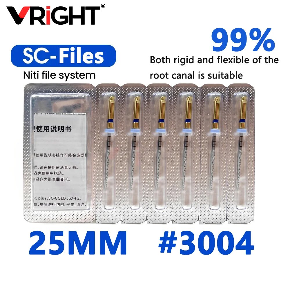 COXO SOCO SC-PRO Стоматологические файлы корневых каналов SC-25MM-3004