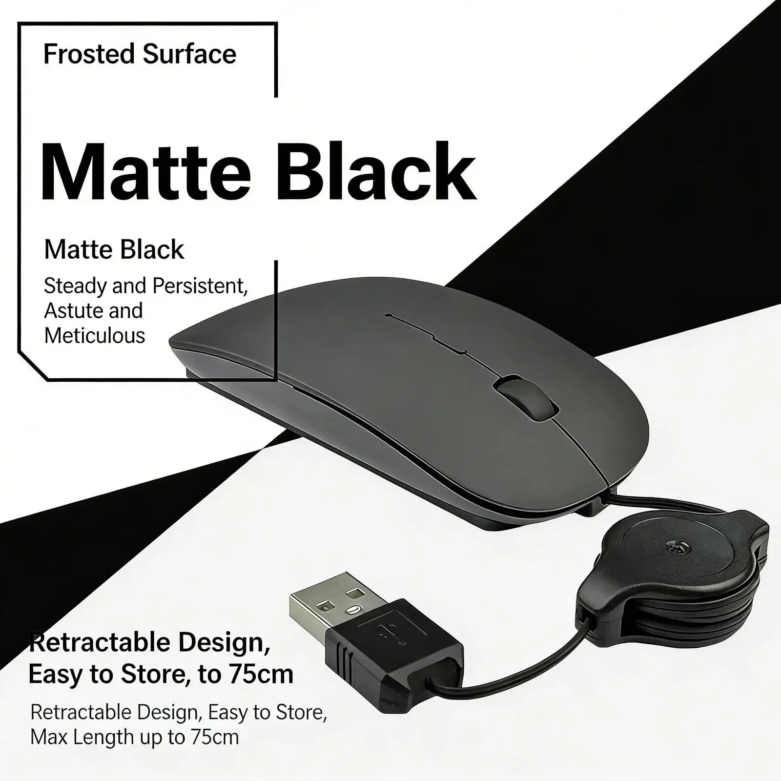 DIGISKYJOY проводная USB-мышь Черный, Black