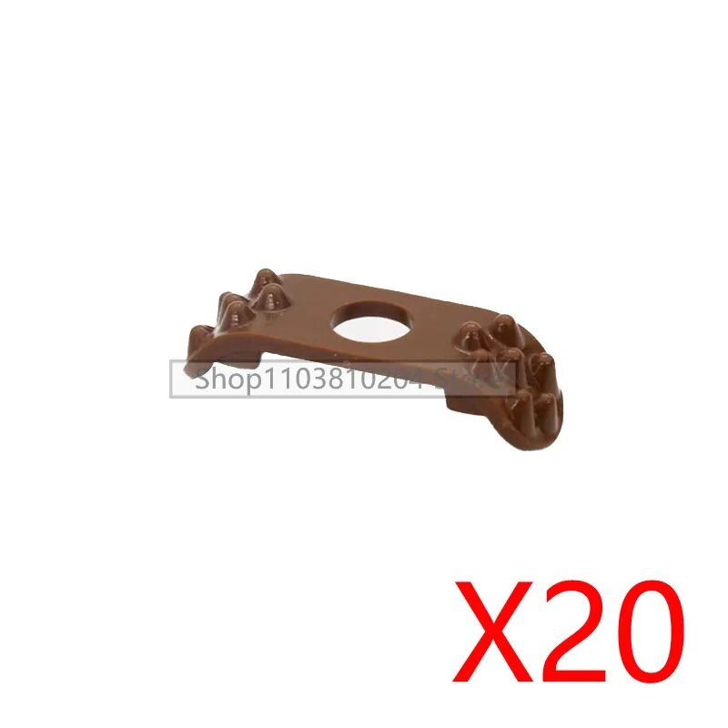 Конструктор средневековых фигур из пластика E10 Коричневый, B1-7D4006-5-20PCS