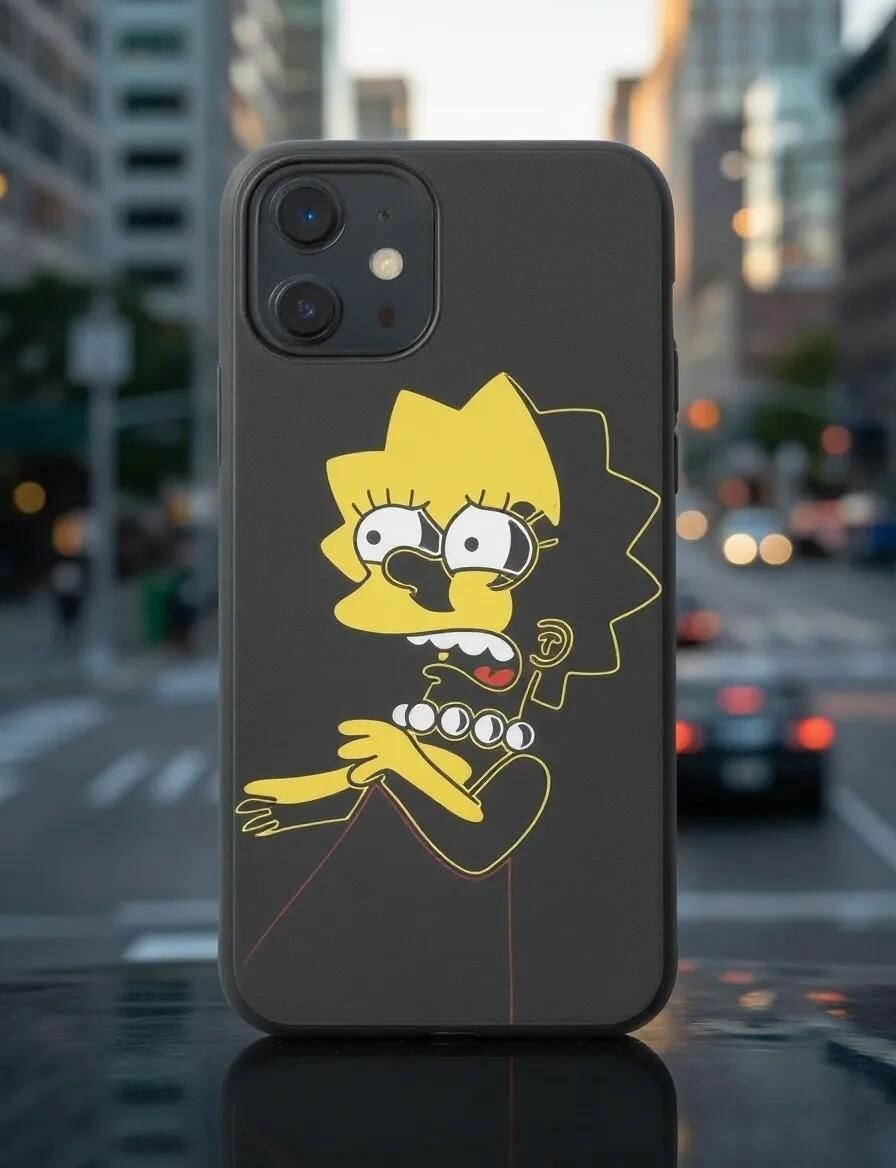 Чехол для iPhone 11 Pro ( айфон одиннадцать про ) с принтом симпсон .