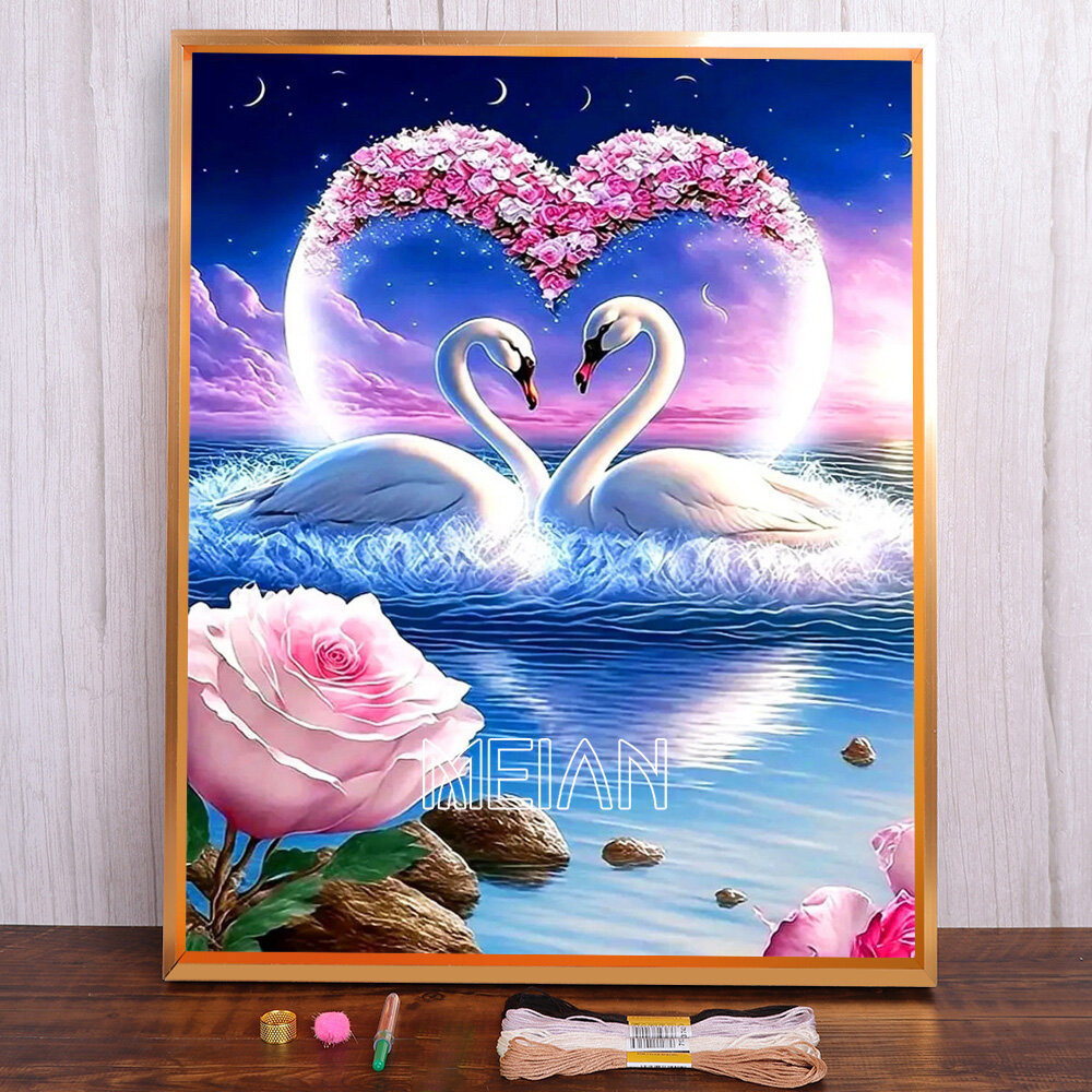 MEIAN Набор для вышивания,30x40CM,11CT,40 цветов