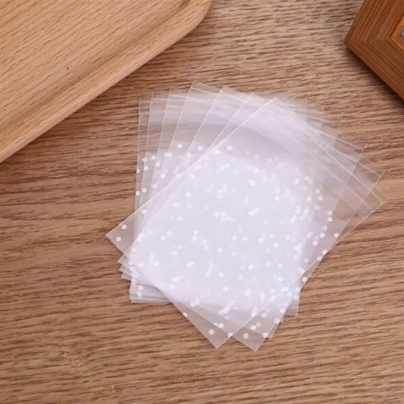 Прозрачные самоклеящиеся пакеты для подарков 100PCS, 7x7cm
