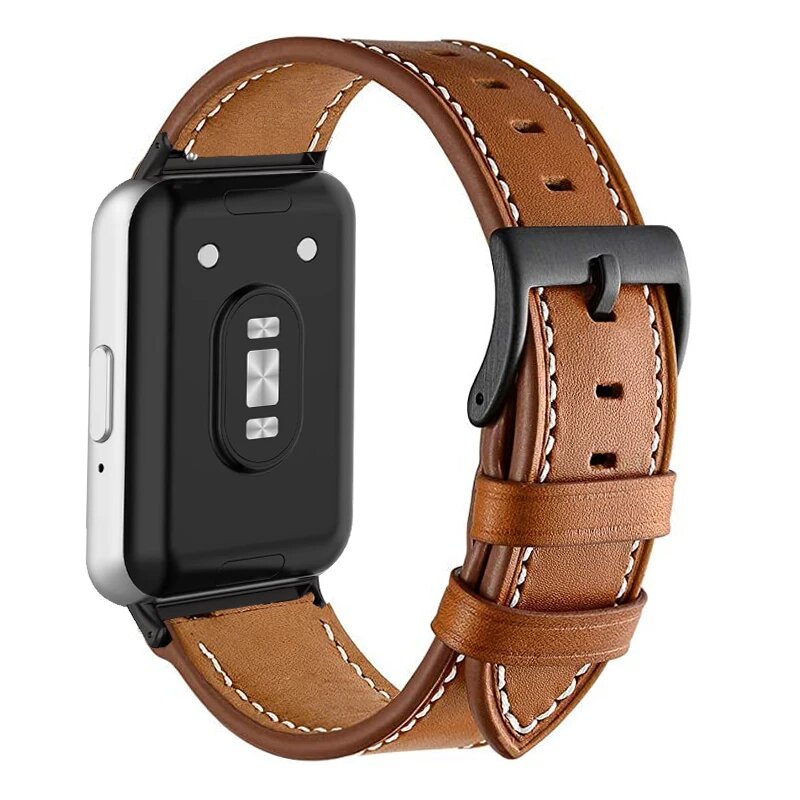 Кожаный ремешок Huawei Band 11/11Pro Brown-Black