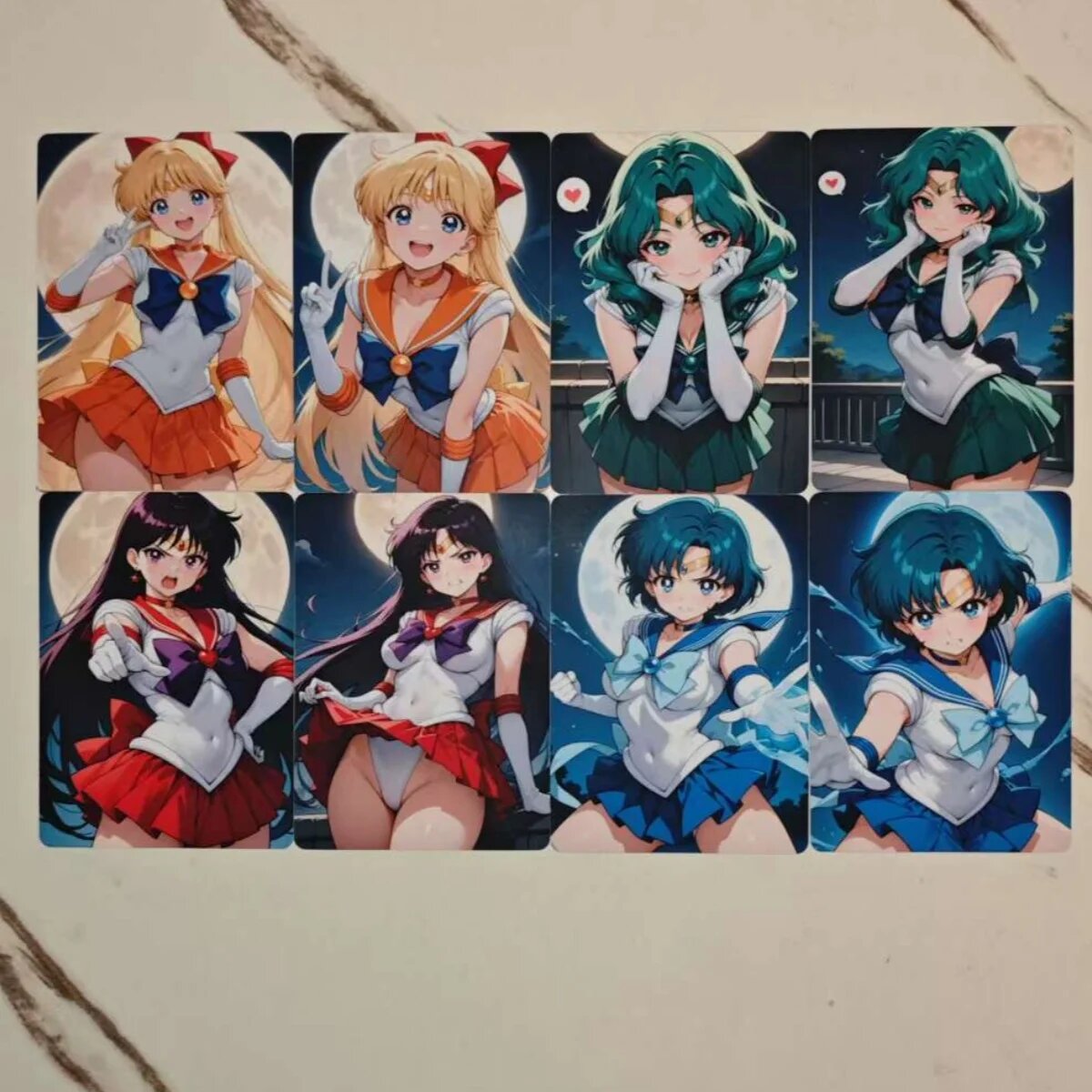 Коллекционные карты Sailor Moon Bandai 8 шт.