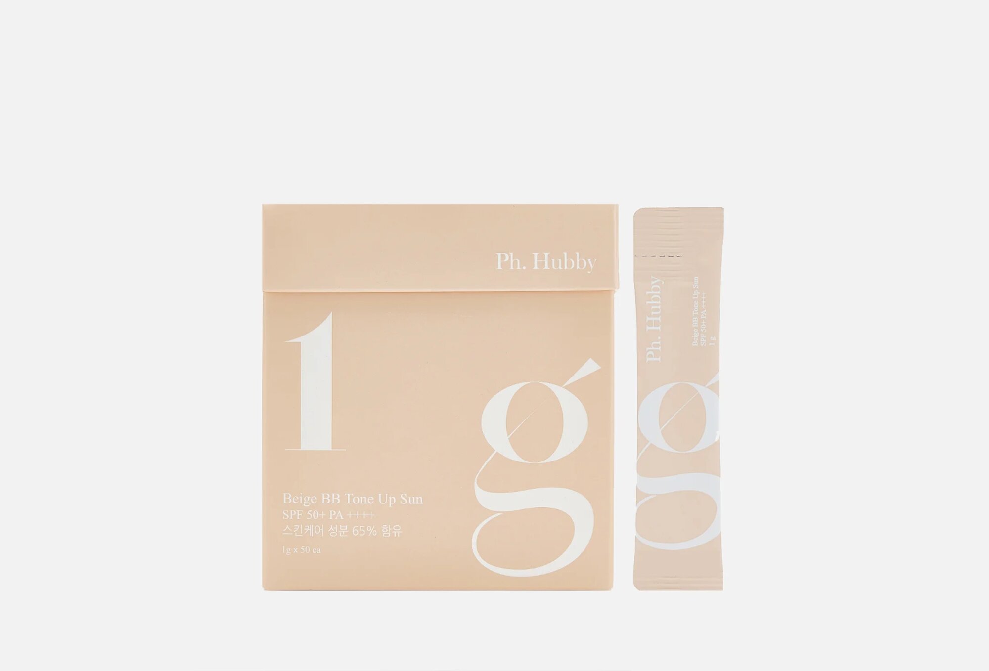 Ph.Hubby Beige BB Tone Up Sun Тонирующий солнцезащитный крем для лица SPF 50+ PA++++ 50шт Beige
