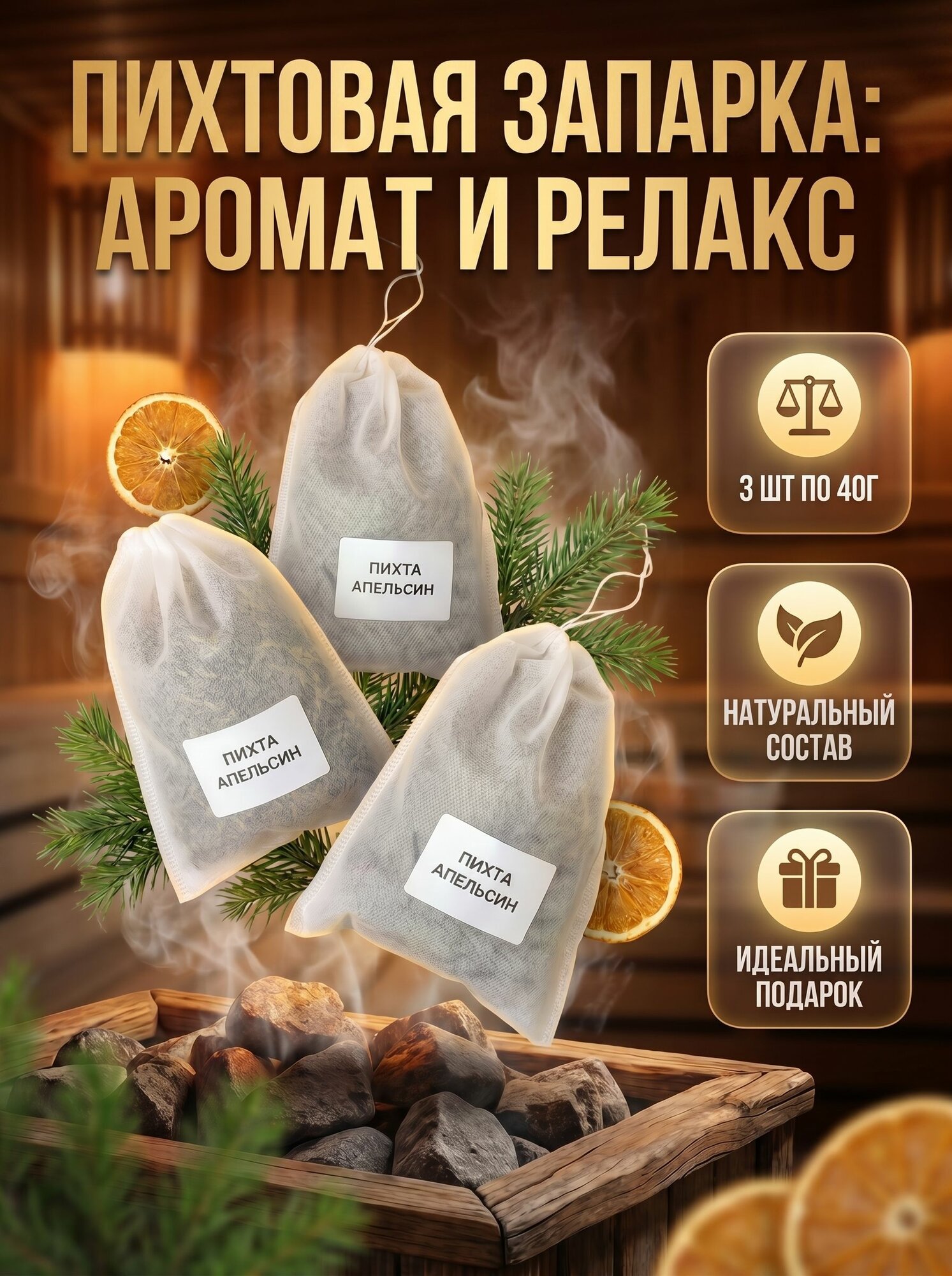 Запарка для бани, 2000 мл