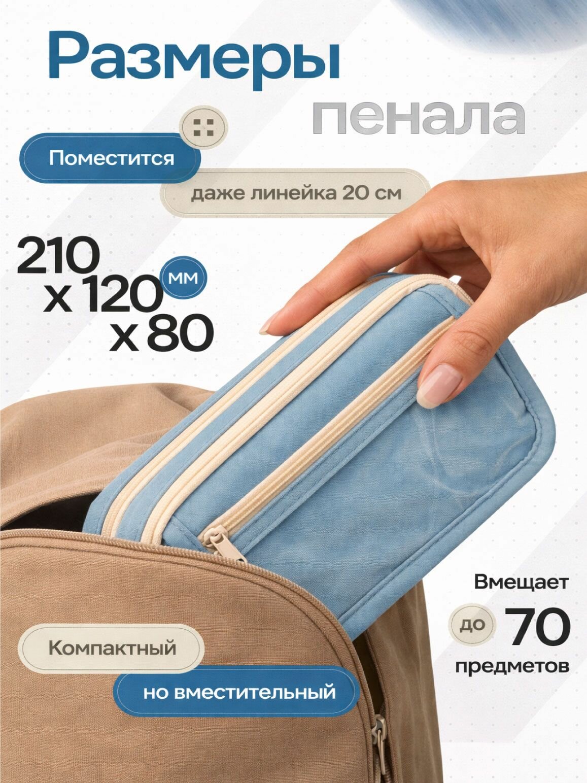 Пенал на молнии — фото 1