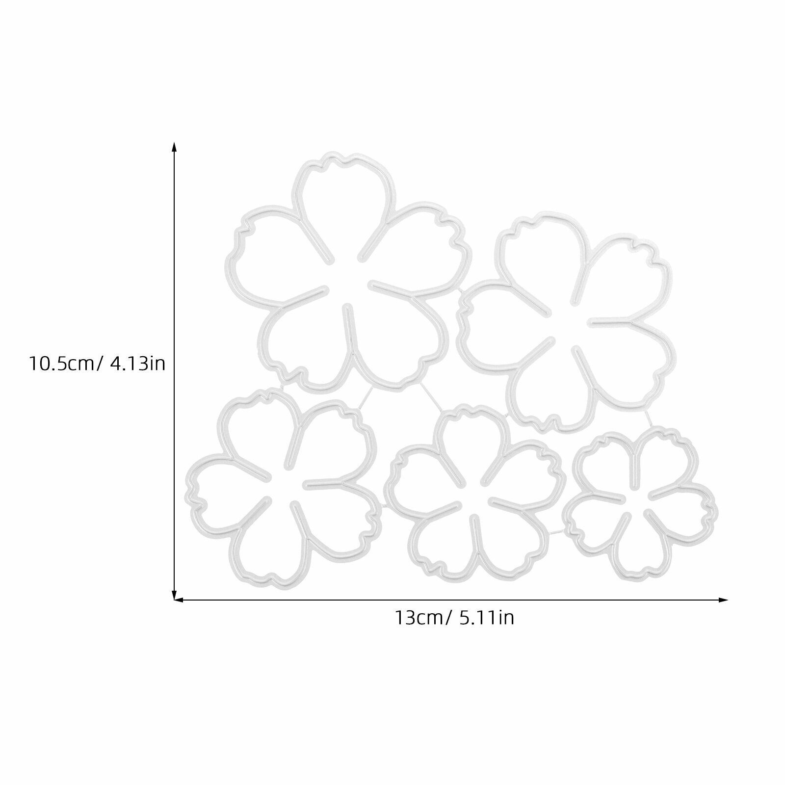 Форма Для Вырезания Из Цветов Из Железа Для Скрапбукинга 13.00X12.50X0.10Cm