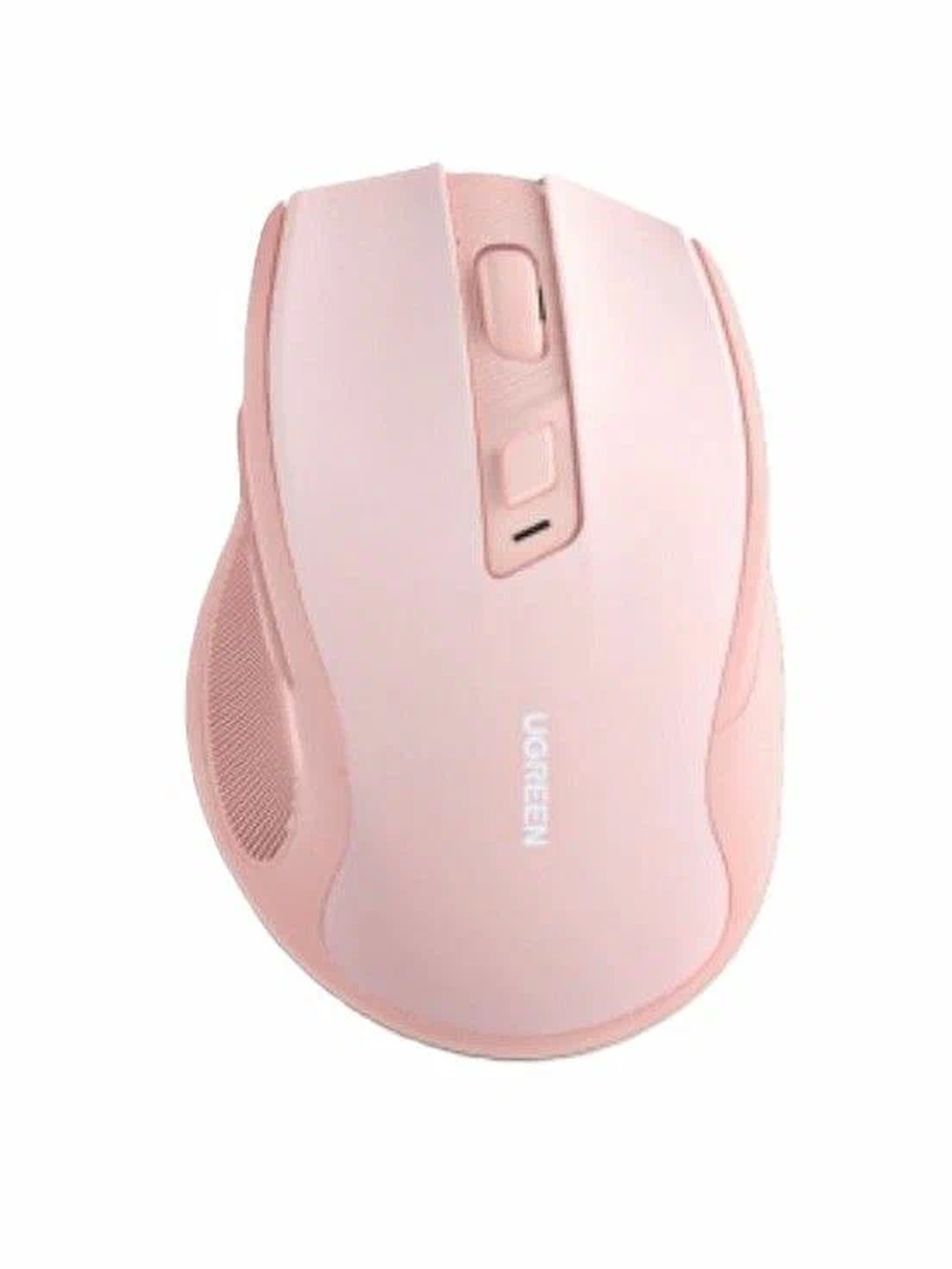 Мышка компьютерная беспроводная UGREEN MU006 (15378) Ergonomic Wireless Mouse 2.4G 4000DPI Silence Design. Цвет: розовый