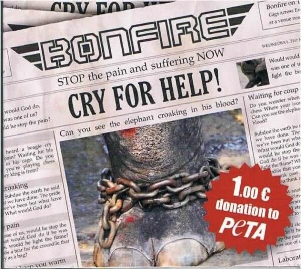 Фирменное издание Bonfire - Cry for Help CD