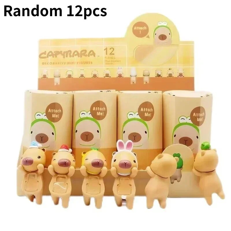 Капибара фигурка Random 12pcs, бежевый
