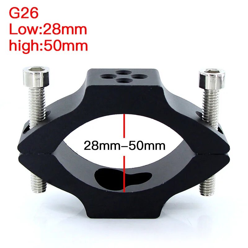 Кронштейн G26 Black 28-50 мм для фары/телефона