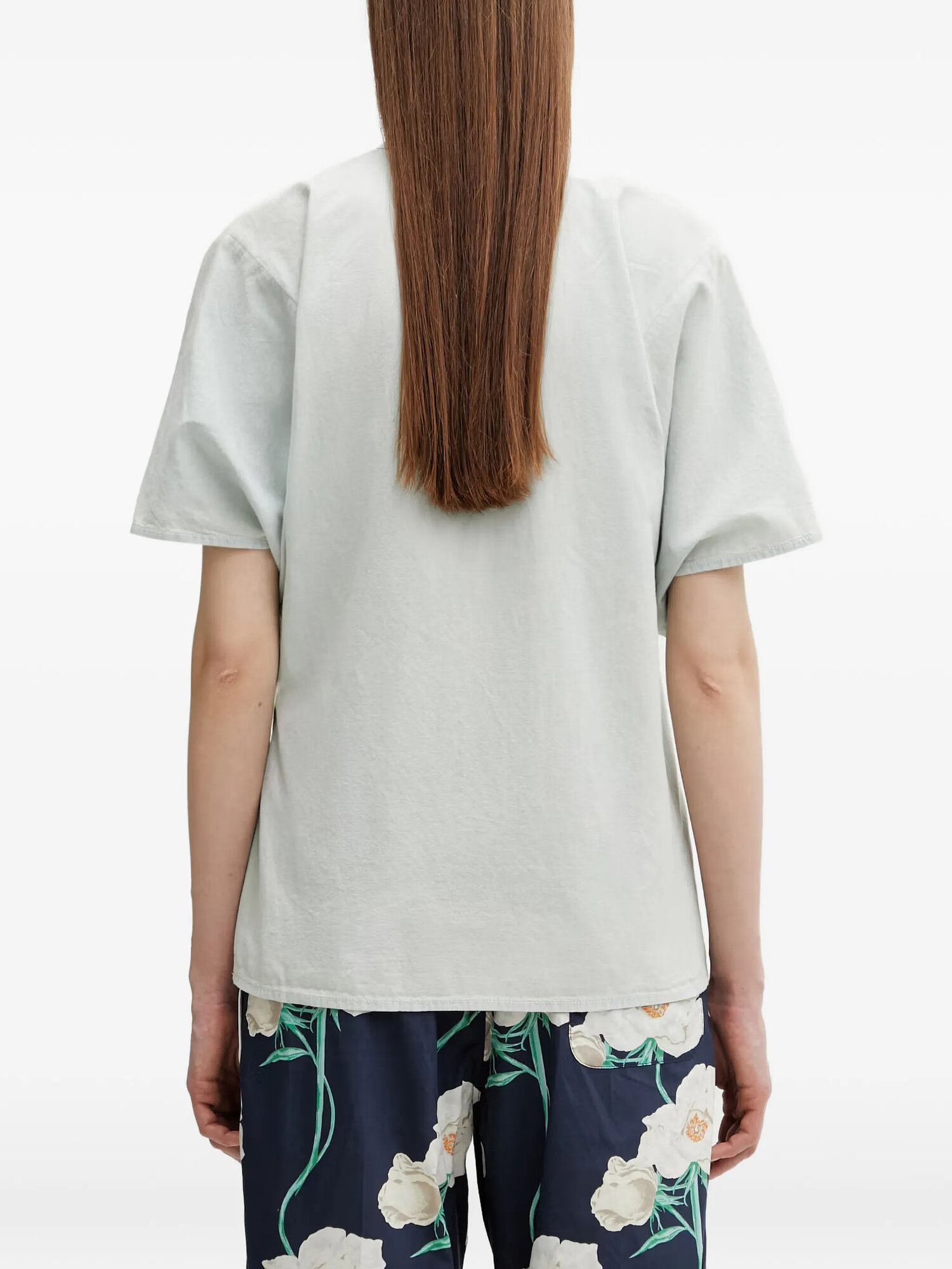 Топ KENZO Wrap-style short-sleeve top, размер 34 — фото 1