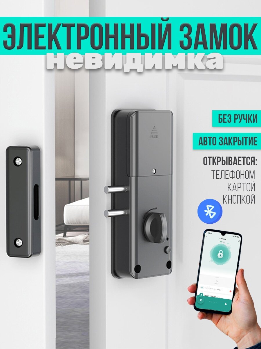 Электронный замок невидимка на дверь TTLock