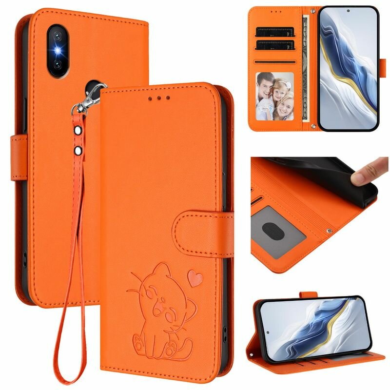 Чехол книжка для Сяоми ми а2 и Сяоми ми 6х ( Xiaomi Mi A2 и Mi 6X ) кожаный с магнитной застежкой, с функцией подставки, коротким шнурком