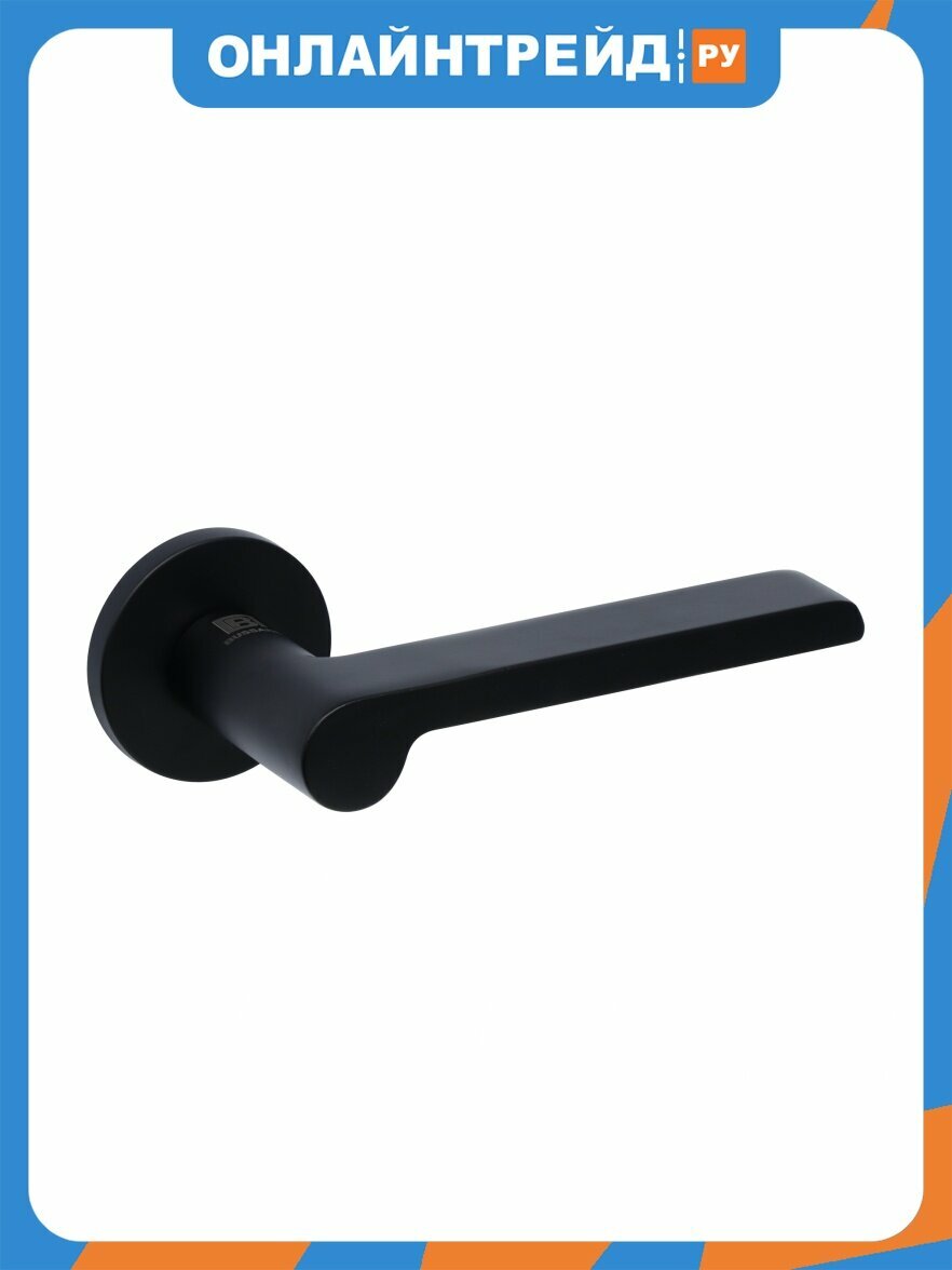 Bussare Ручка дверная межкомнатная CANTO на круглом основании CENTRO A-11-50 BLACK (черный матовый)
