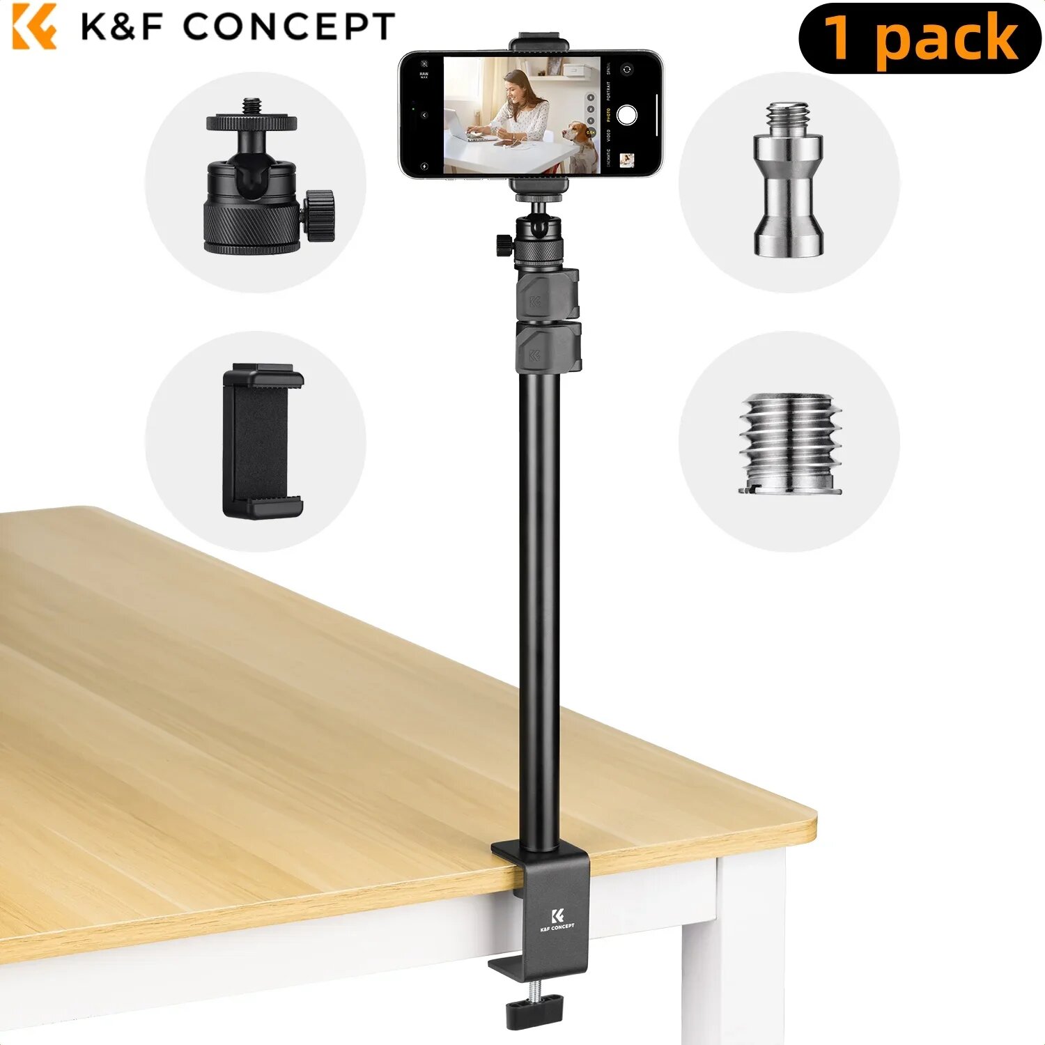 K&F CONCEPT Крепление для камеры настольное one pack