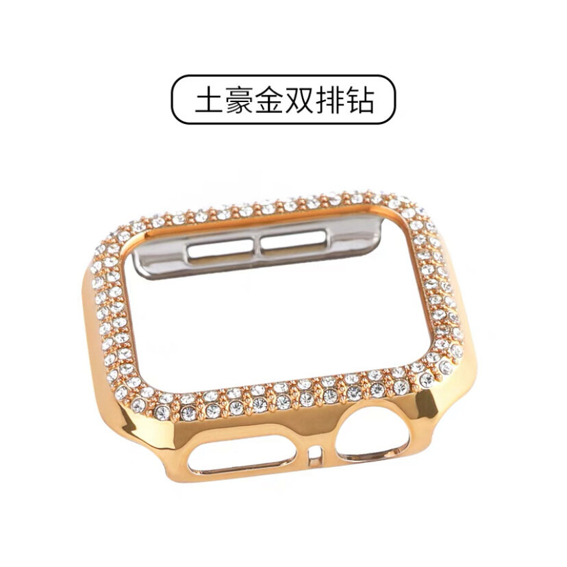 Защитный чехол для Apple Watch с электролитическим двойным рядом вырезов и пустотами для 1-3 поколений 42 мм - Золотой