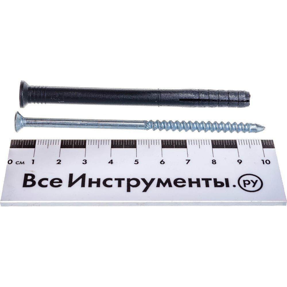 Дюбель-гвоздь креп-комп борт потайной 8х100 50шт дг8100 — фото 1
