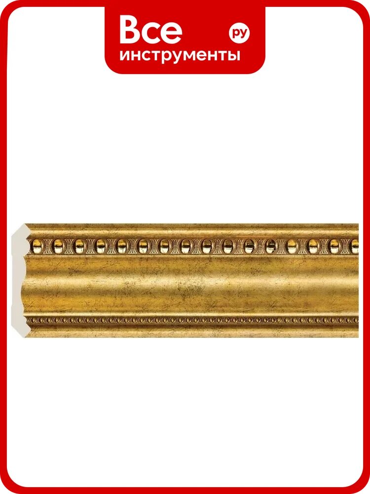 Карниз Cosca Decor 80 мм, интерьерный багет, античное золото СПБ035792