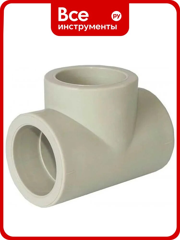 Тройник TEBO technics PPR 031043104, полипропилен, серый, 32 мм
